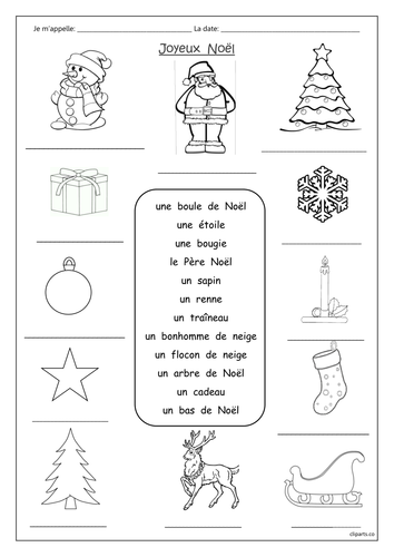 FRENCH - CHRISTMAS - Joyeux Noël - Activity Booklet - Worksheets ...