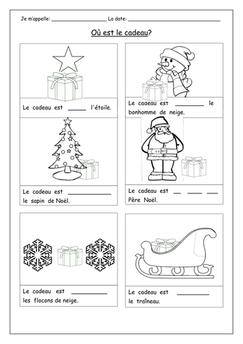 FRENCH - CHRISTMAS - Joyeux Noël - Activity Booklet - Worksheets ...