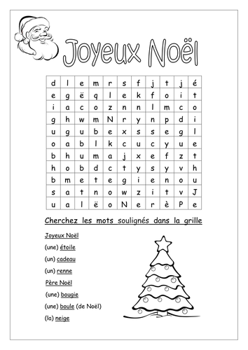 FRENCH - CHRISTMAS - Joyeux Noël - Activity Booklet - Worksheets ...