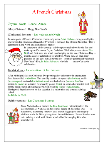 FRENCH - CHRISTMAS - Joyeux Noël - Activity Booklet - Worksheets ...