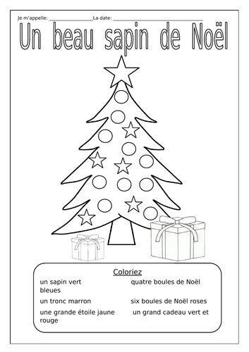 FRENCH - CHRISTMAS - Joyeux Noël - Activity Booklet - Worksheets ...