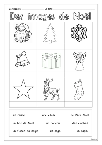 FRENCH - CHRISTMAS - Joyeux Noël - Activity Booklet - Worksheets ...