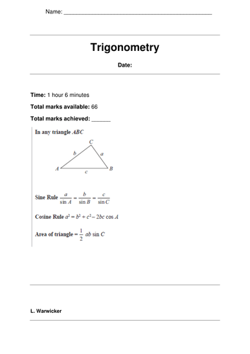 GCSE Revision Booklets: Geometry & Measure | Teaching Resources
