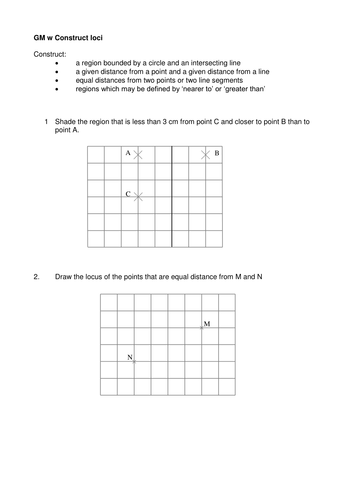 Constructions and Loci KS3 and KS4 - presentation, activity and ...