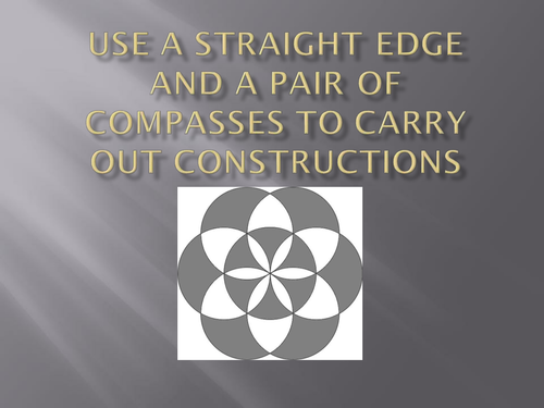 Constructions and Loci KS3 and KS4 - presentation, activity and worksheet | Teaching Resources