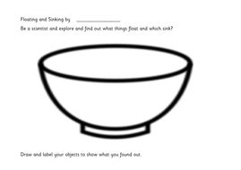 Floating and Sinking - recording sheets | Teaching Resources