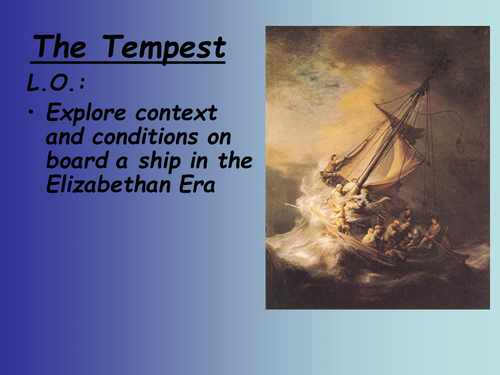 The Tempest: Introductory Resources | Teaching Resources