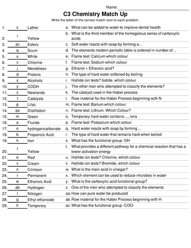Chemistry C3 Bumper Revision MegaPack | Teaching Resources
