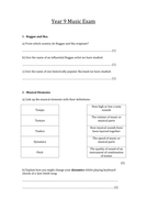Year 9 Music Written Exam | Teaching Resources