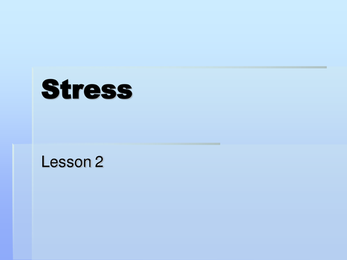AS PSYCHOLOGY STRESS UNIT | Teaching Resources
