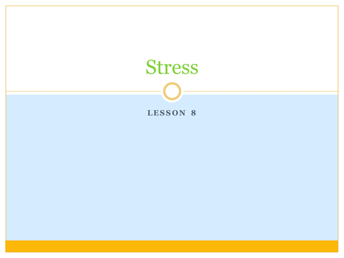 AS PSYCHOLOGY STRESS UNIT | Teaching Resources