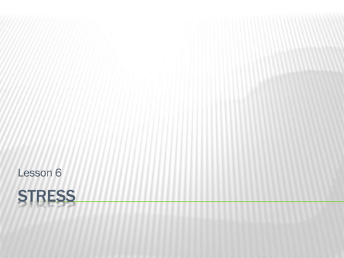 AS PSYCHOLOGY STRESS UNIT | Teaching Resources