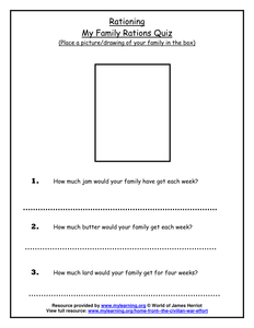 WW2 Rationing worksheets by My_Learning - UK Teaching Resources - TES