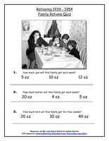 WW2 Rationing worksheets by My_Learning - UK Teaching Resources - TES