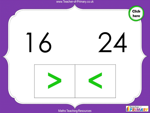 Greater Than and Less Than - Year 2 | Teaching Resources