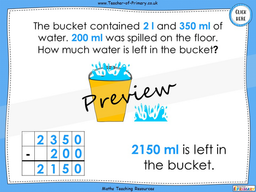 Units of Volume and Capacity - Year 3 | Teaching Resources