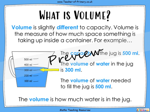 Units of Volume and Capacity - Year 3 | Teaching Resources