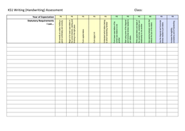 New Curriculum KS1 Whole Class Writing Assessment Sheet | Teaching ...