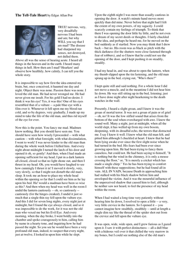 The Tell Tale Heart by Edgar Allen Poe | Teaching Resources
