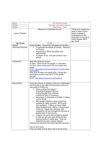 Poverty | Teaching Resources