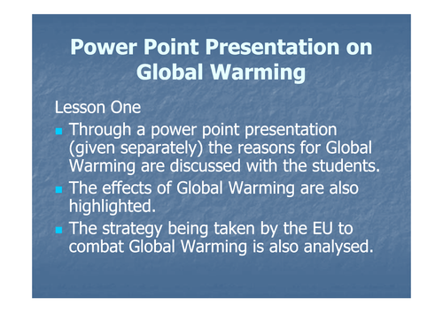 The Environment | Teaching Resources