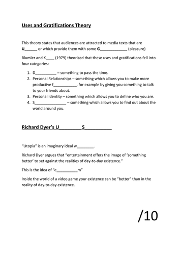 GCSE Media Studies. Effects Theory & Moral Panic: Video Games full ...
