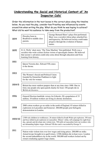 AQA GCSE English Literature An Inspector Calls activities revision exam ...