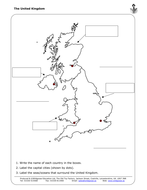 Label the UK and outline Maps | Teaching Resources