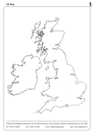 Label the UK and outline Maps | Teaching Resources