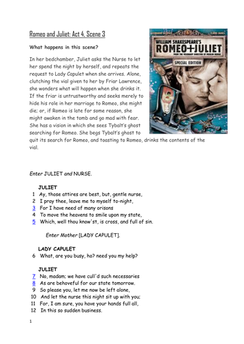 AQA GCSE English Literature Romeo and Juliet Relationships resources (2 ...