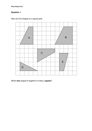 2D shapes at KS2 or revision for KS3/GCSE Foundation. Presentation ...