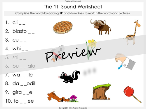 The 'ff' Sound - EYFS | Teaching Resources