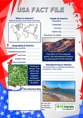 USA fact file | Teaching Resources