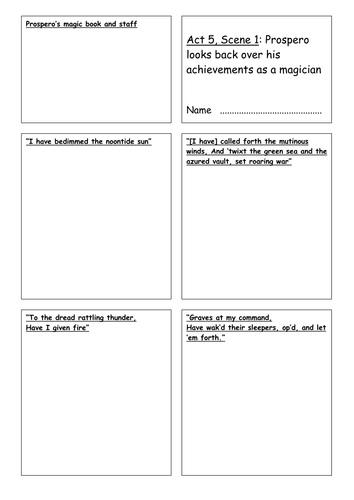 The Tempest resources & History Shakespeare | Teaching Resources