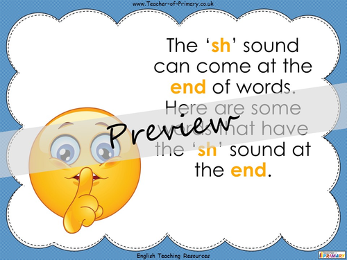 The 'sh' Sound - EYFS | Teaching Resources
