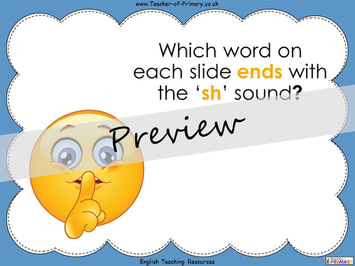 The 'sh' Sound - EYFS | Teaching Resources