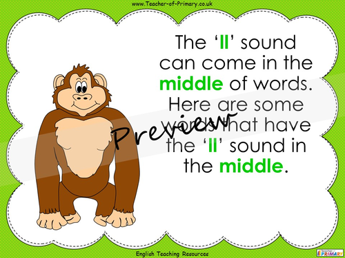 The 'll' Sound - EYFS | Teaching Resources