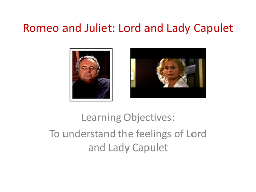 Romeo and Juliet: How is Love Presented? | Teaching Resources