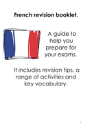 French revision booklet - Stuido 1 module 1- 3. | Teaching Resources