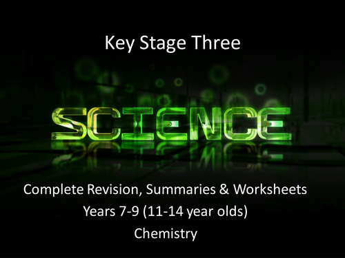 KS3 Science Chemistry Complete Revision Summaries & Worksheets Course ...