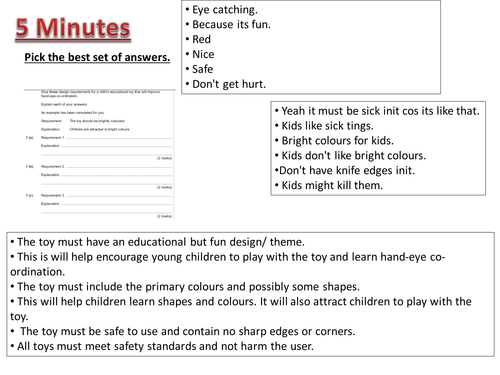 Year 11 GCSE: How to answer exam questions | Teaching Resources
