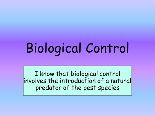 Introduced Species and Biological Control | Teaching Resources