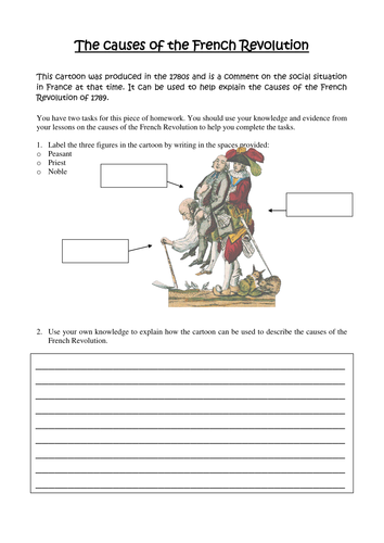 Causes of the French Revolution | Teaching Resources