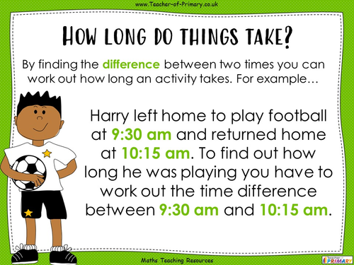 Comparing and Calculating Time - Year 3 | Teaching Resources