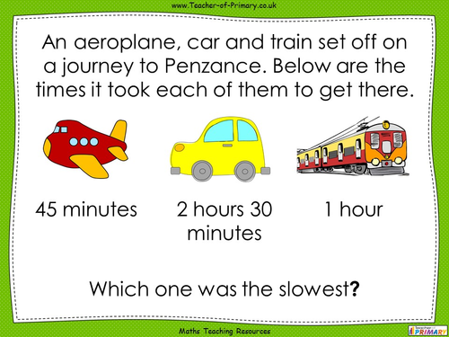 Comparing and Calculating Time - Year 3 | Teaching Resources