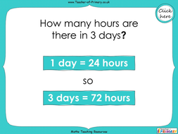 Time Problems - Year 4 | Teaching Resources