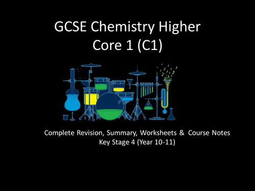 AQA GCSE Higer Chemistry Complete Revision Summary Exam Q & Worksheets ...