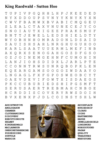 Anglo Saxon England Word Search Pack | Teaching Resources