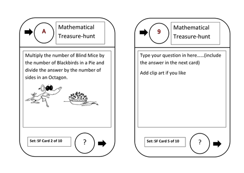 Mathematical Treasure Hunt - Various | Teaching Resources
