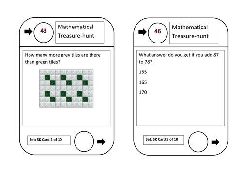 Mathematical Treasure Hunt - Various | Teaching Resources